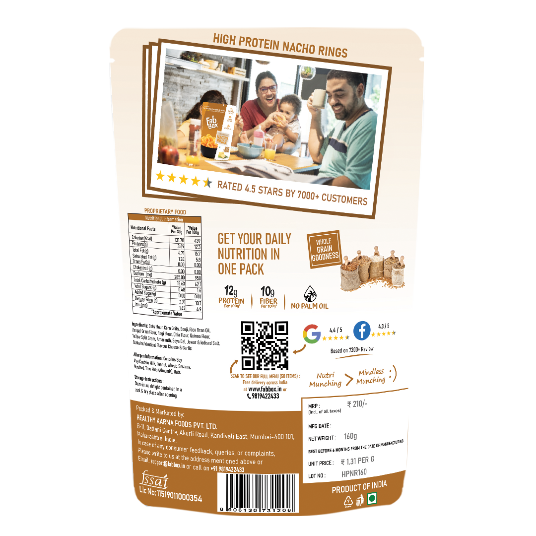 High Protein Nacho Millet Rings – FabBox