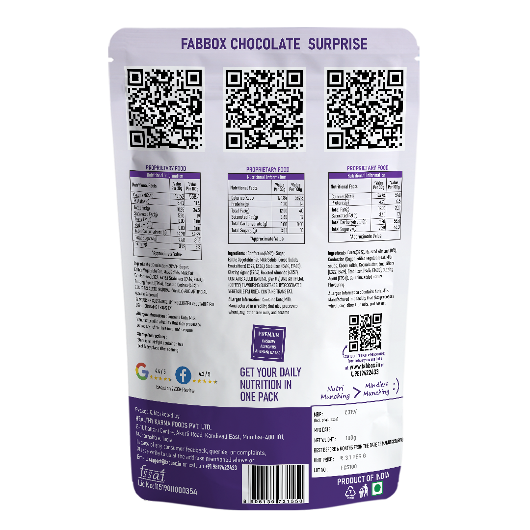 Fabbox Chocolate Surprise (100g) – FabBox